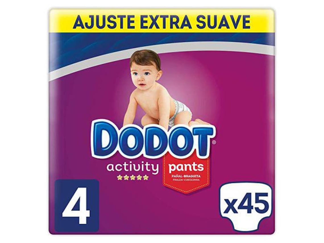 Fraldas DODOT Dodot Pants Activity Extra T4 (T4 - 45 Unidades) | Worten.pt