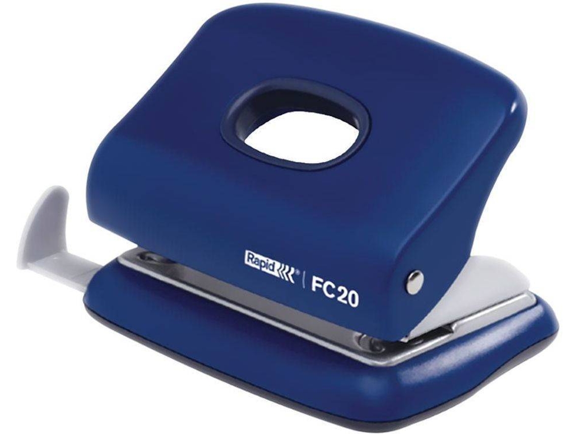 Furador RAPID FC20 Azul (2 furos - Capacidade de Furação: 20 folhas ...