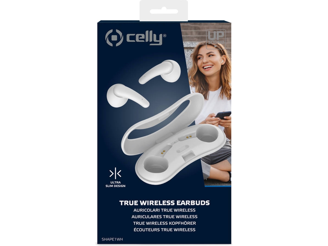 Auriculares Bluetooth True Wireless CELLY Shape1 (In Ear - Microfone ...