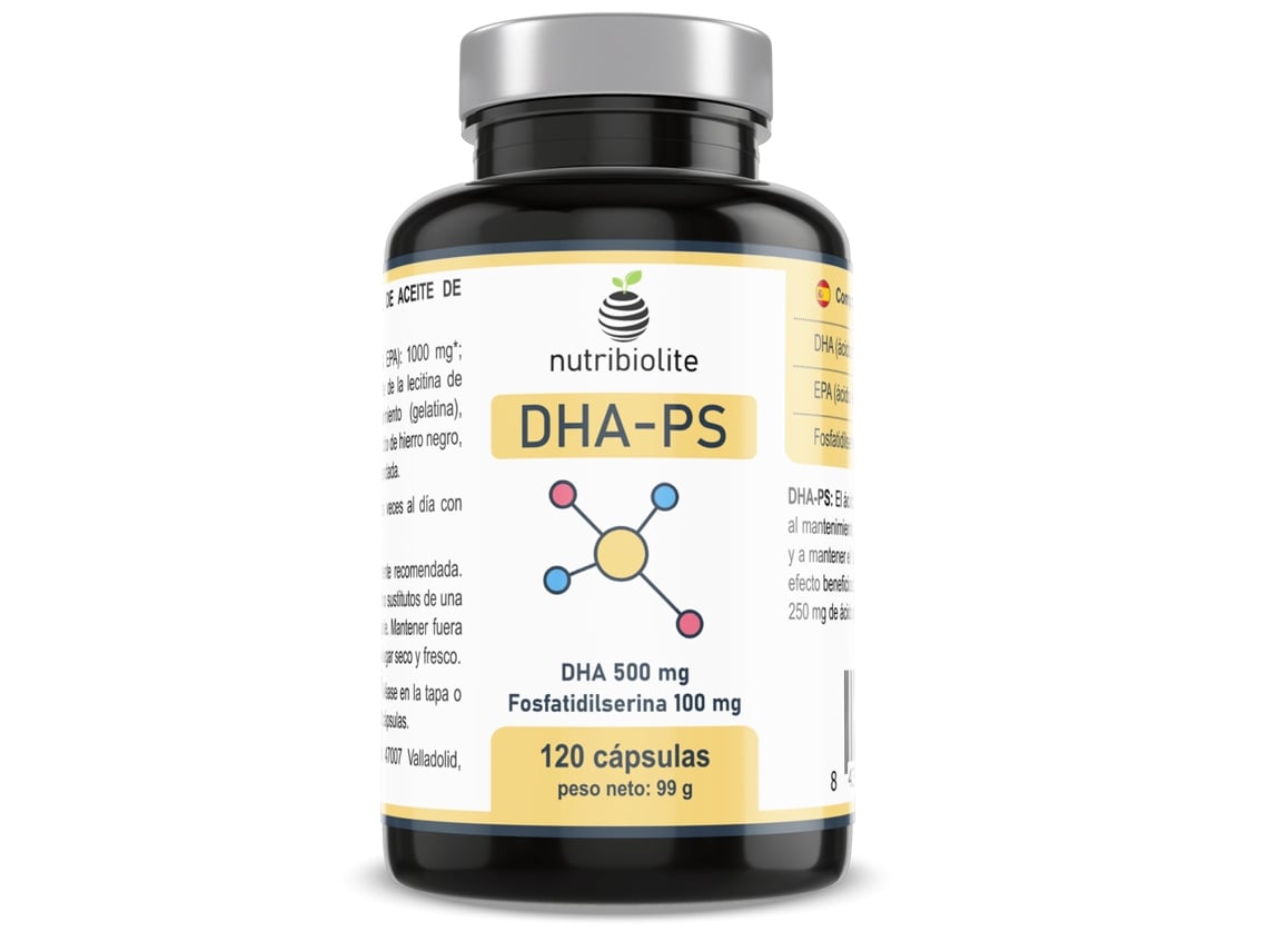 Suplemento Alimentar NUTRIBIOLITE Dha-Ps Saúde Do Cérebro e Olhos (120 cápsulas) | Worten.pt