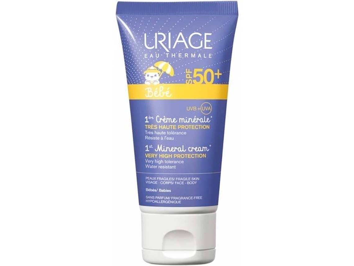 Protetor Solar Bebé URIAGE Mineral Cream SPF50+ (50 ml) | Worten.pt