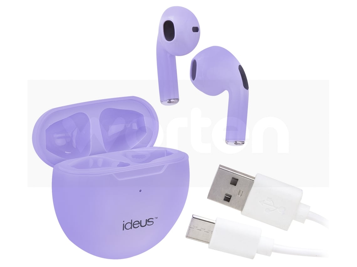 Auriculares Bluetooth True Wireless IDEUS SFW24PU (In Ear - Microfone ...