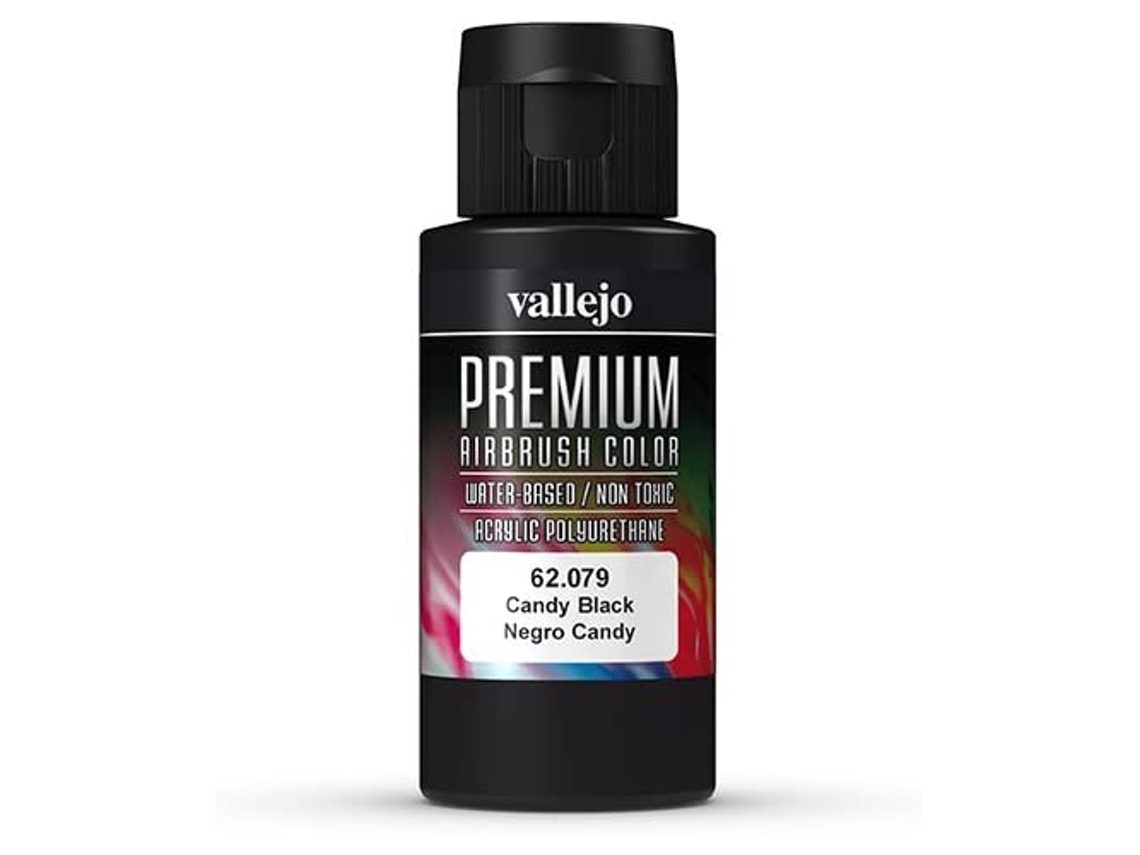 Tinta de Aerógrafo Premium Candy Vallejo 60 Ml (Preto Candy) | Worten.pt