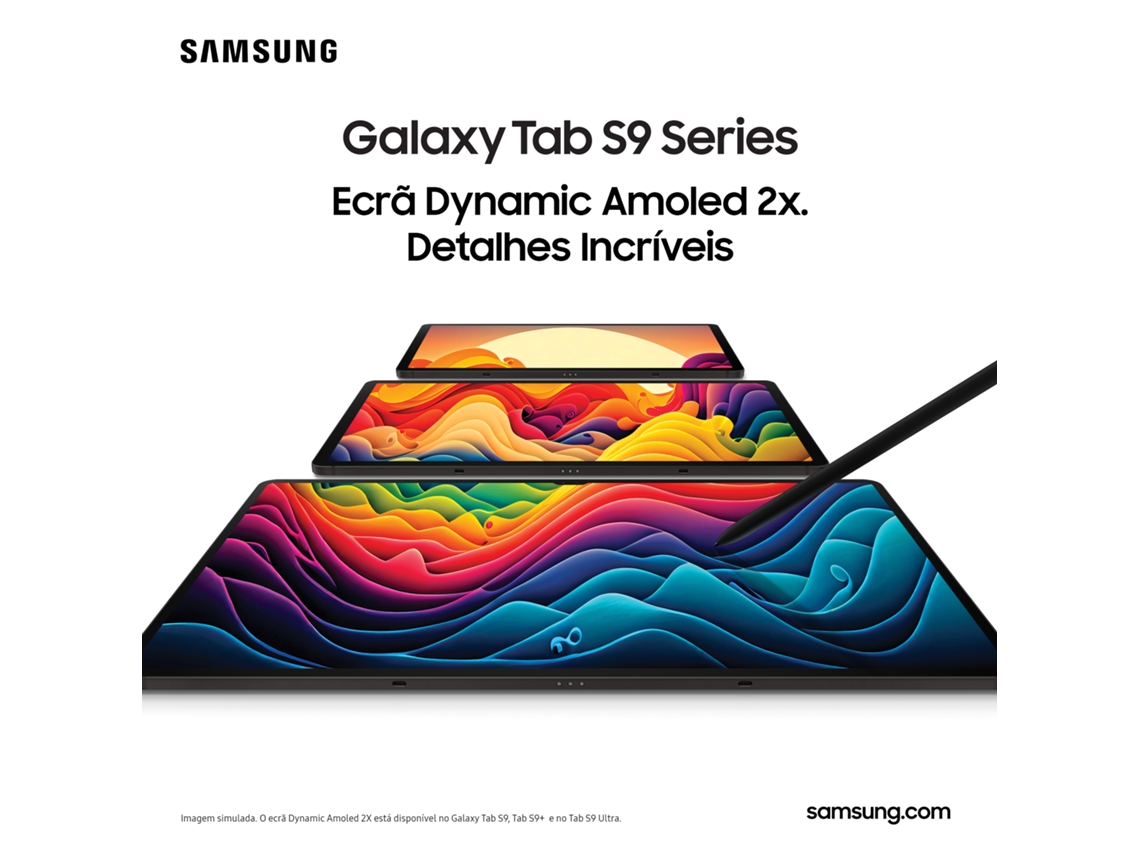 Tablet SAMSUNG Galaxy Tab S9 (11'' - 256 GB - 12 GB RAM - Wi-Fi ...