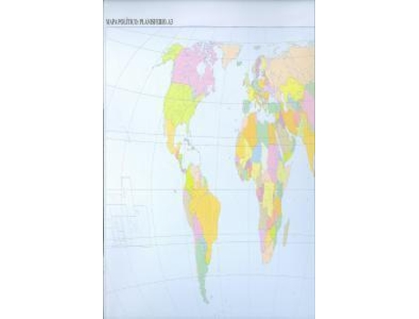 Paq/50 Mapas Planisferio A4 Politico Mudos | Worten.pt