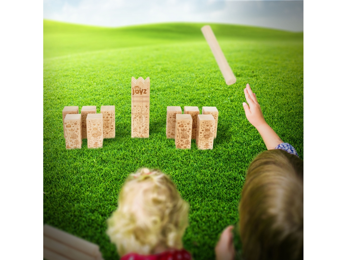 Xxl Kubb Game Xadrez Viking com 21 Elementos de Jogo Natureza em Madeira JOYZ | Worten.pt