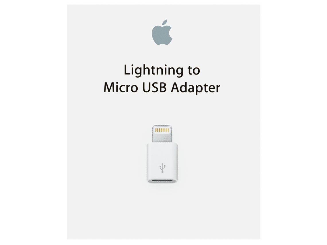 Adaptador APPLE iPhone 5 Lightning-Micro USB | Worten.pt