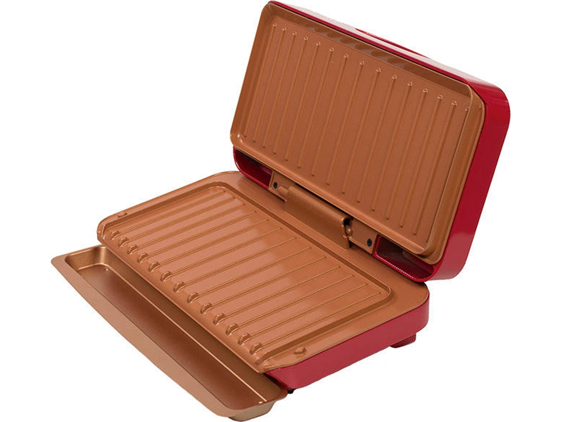 Churrasqueira eléctrica STARLYF No Fat Grill 1000W Dupla Cozedura ...