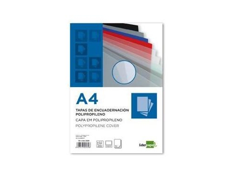 Capa de Encadernação Polipropileno A4 0.8 mm Transparente 50 Unidades ...