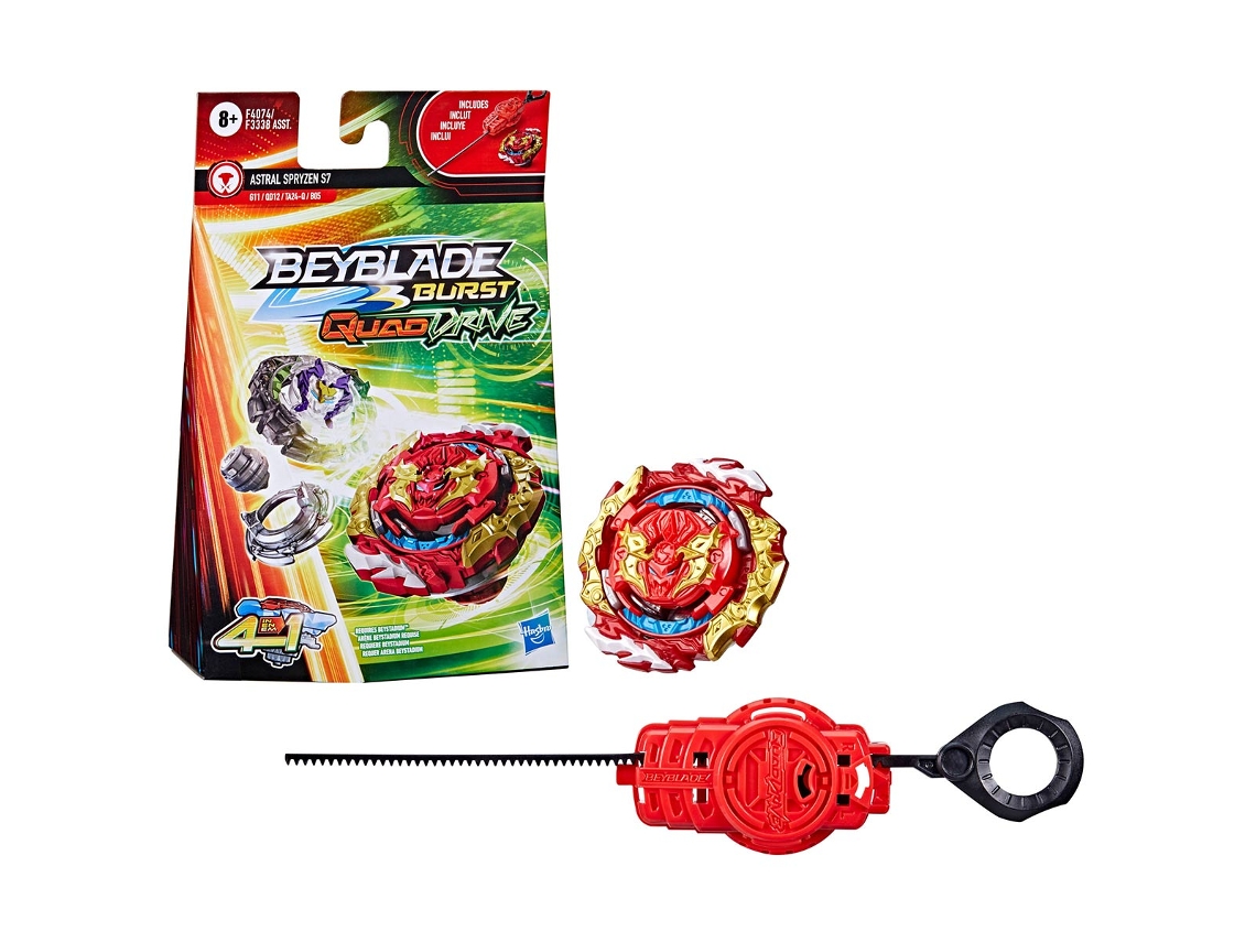 Figura HASBRO BEYBLADE Burst Quaddrive Astral Spryzen S7 (Idade Mínima ...