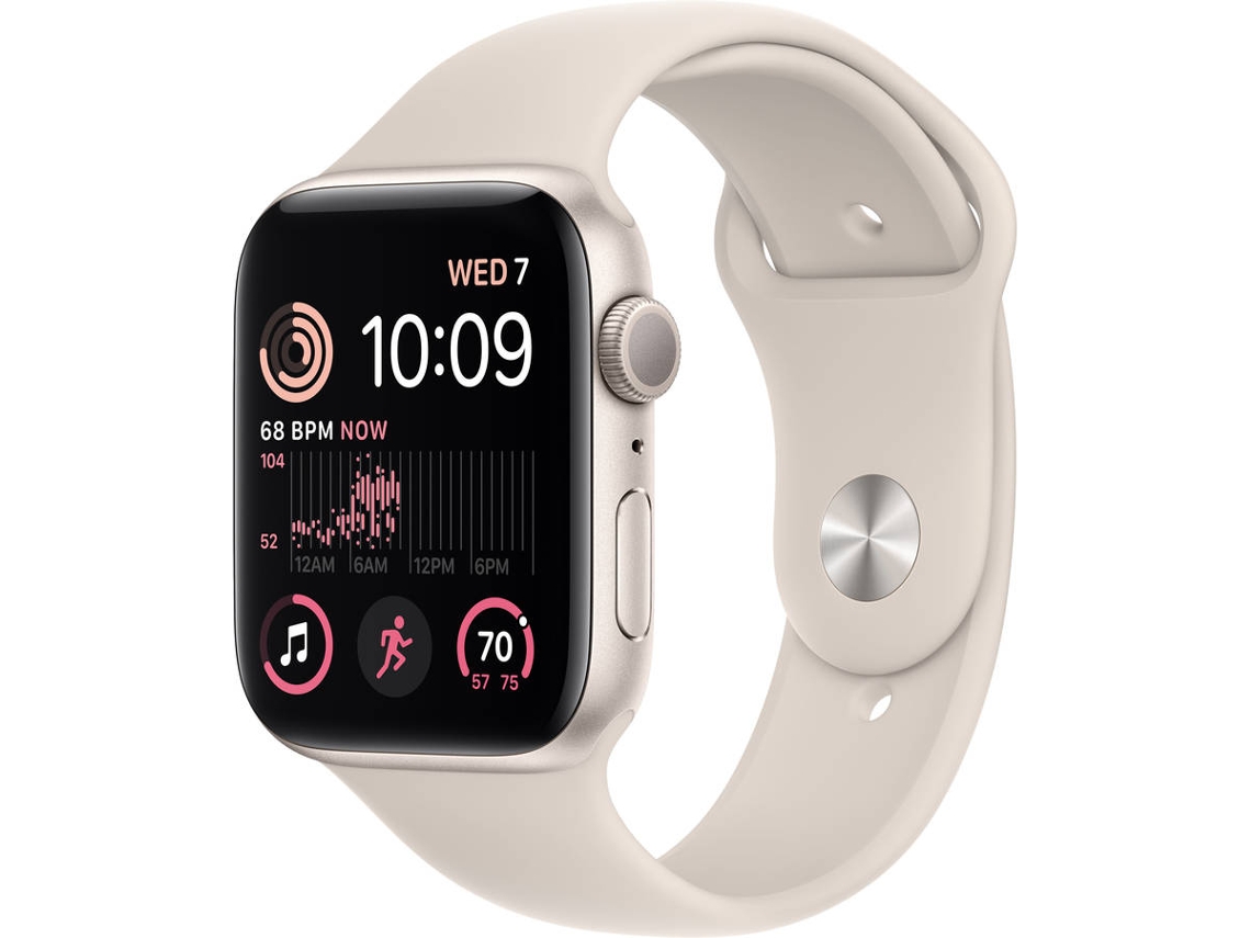 Apple Watch Se Gps 44 Mm Luz Das Estrelas Com Bracelete Desportiva Luz