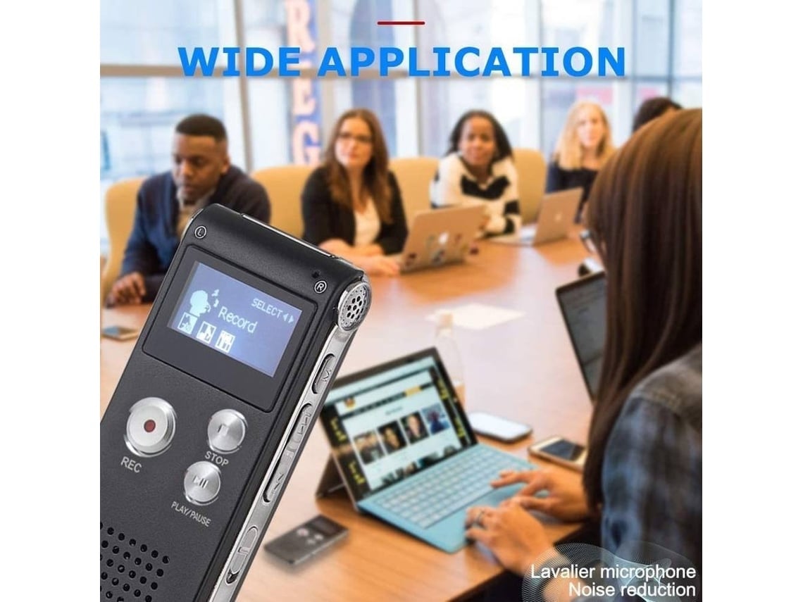 Gravador de Áudio Digital Hd de 3 Modos de 8 Gb Mp3 Player Ensaio A-B ...