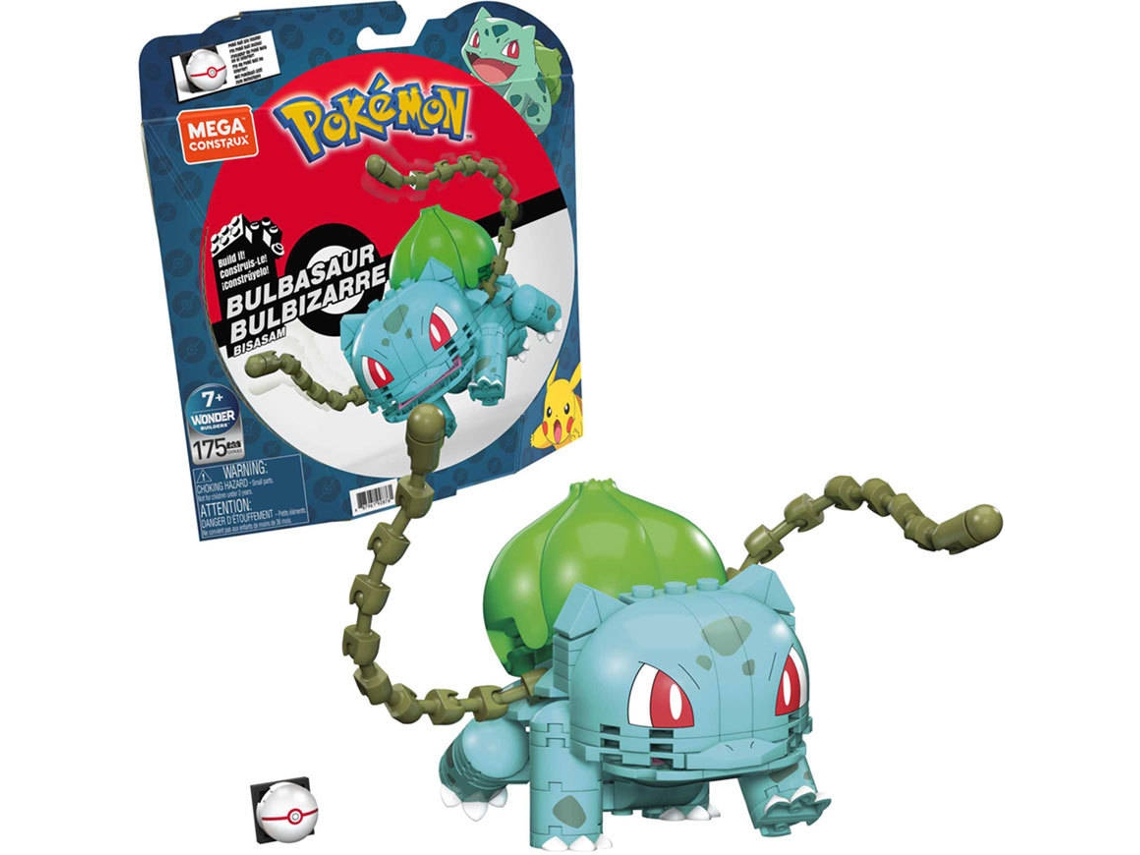 Blocos de Construção MEGA BLOKS Construx Pokémon Build & Show Bulbasaur ...