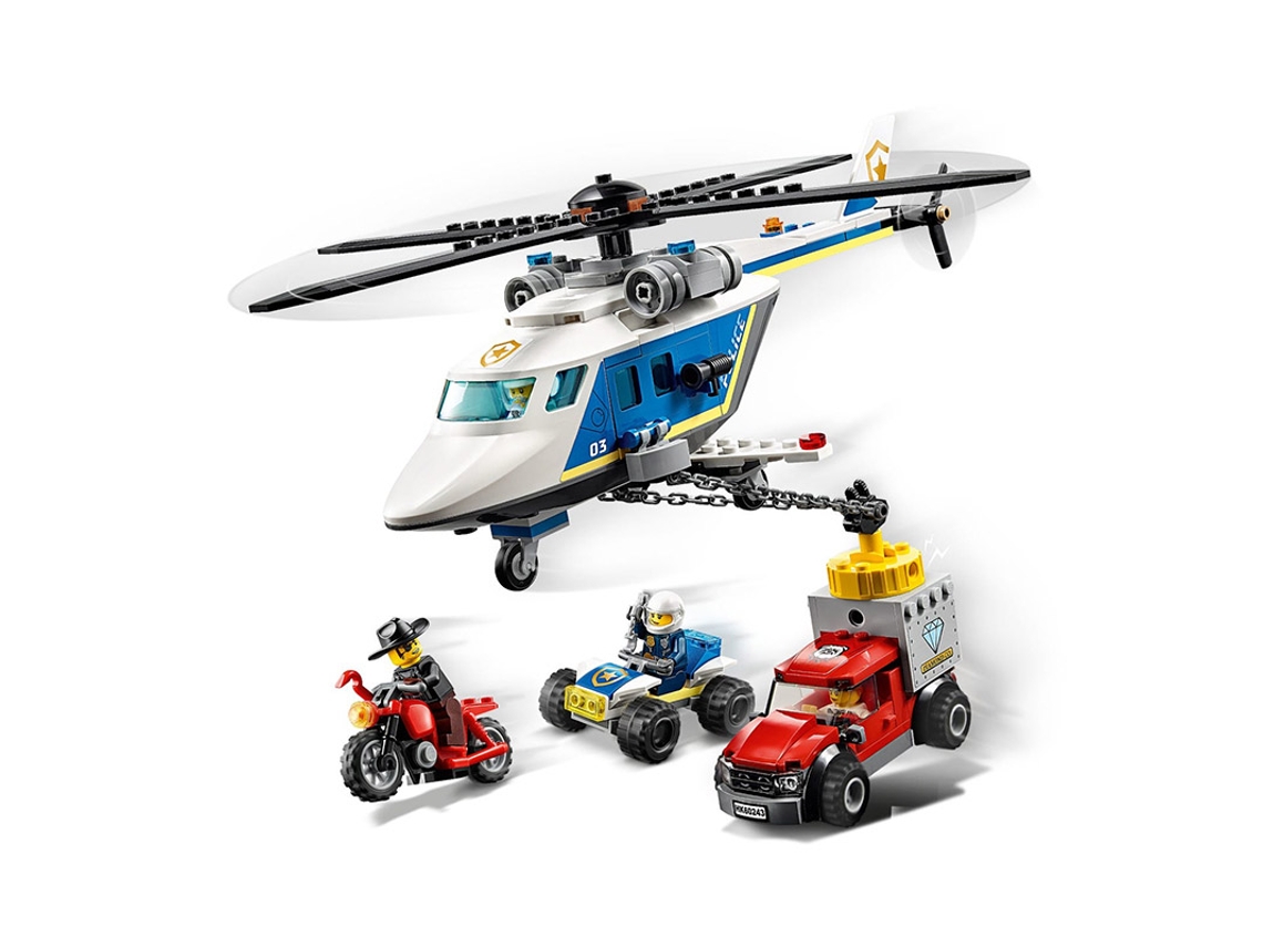 LEGO City: 60243 - Police Helicopter Chase (Idade Mínima: 5 - 212 peças ...