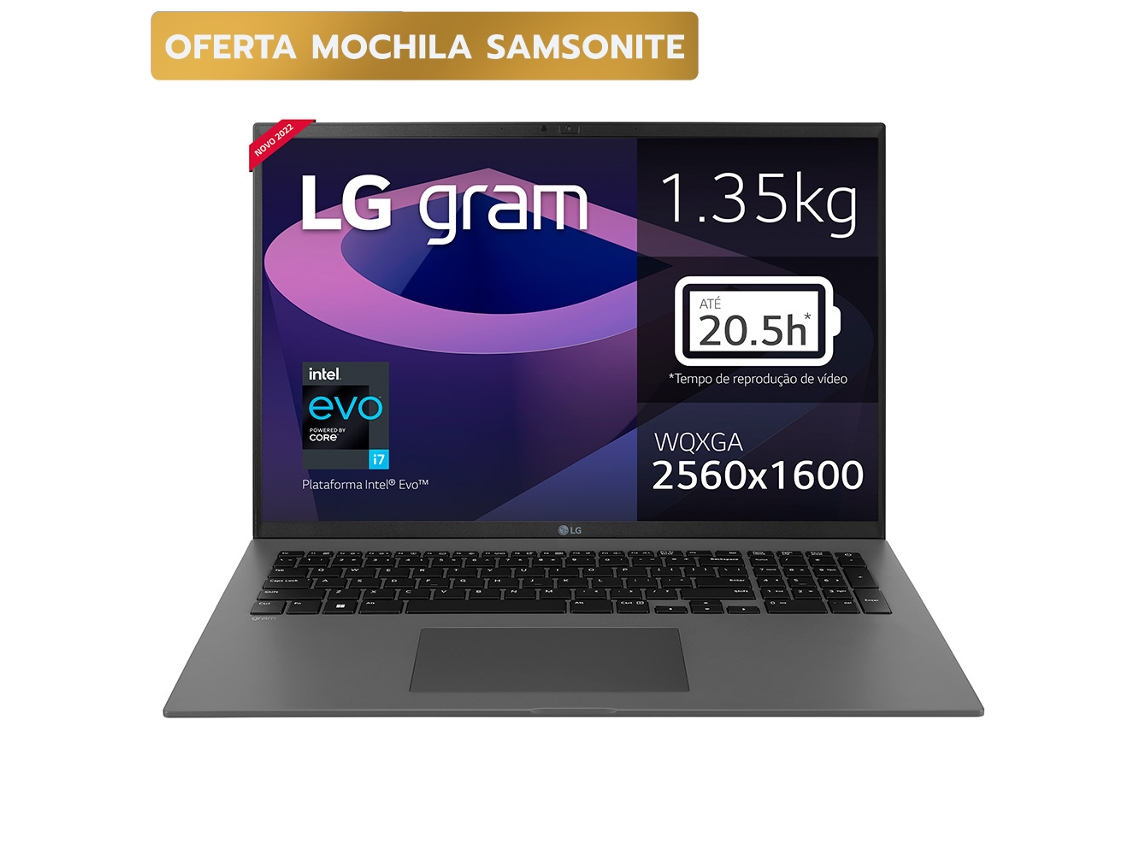 Portátil LG Gram 17Z90Q 17 I7-1260P 32Gb 512Gb Ssd Rtx 2050 W11 | Worten.pt