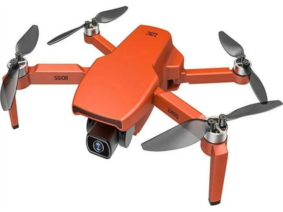 Drone ZLL SG 108 Portable Version (4K - Autonomia: 25 min - Laranja ...