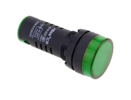 Luz Led Piloto Intermitente 22Mm 220 Vac para Painéis De Controle Verde ...