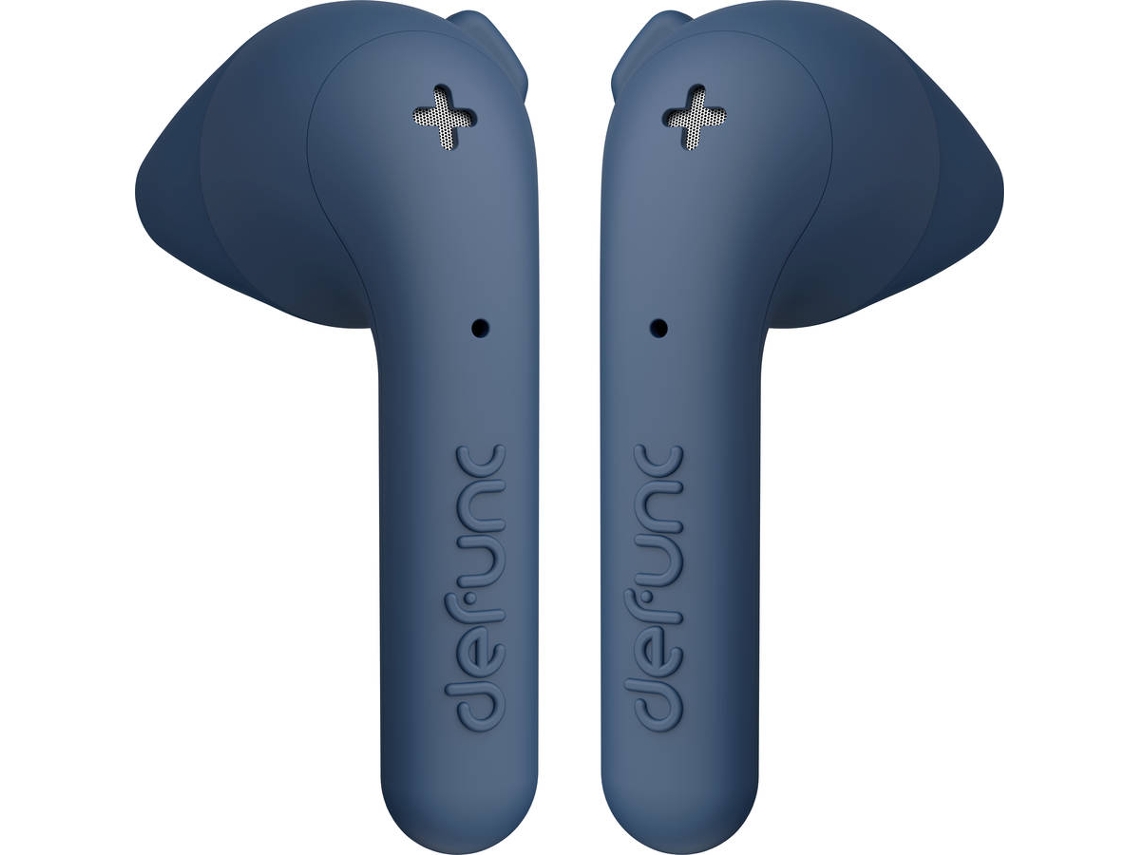 Auriculares Bluetooth True Wireless DEFUNC True Basic (In Ear - Microfone - Azul) | Worten.pt
