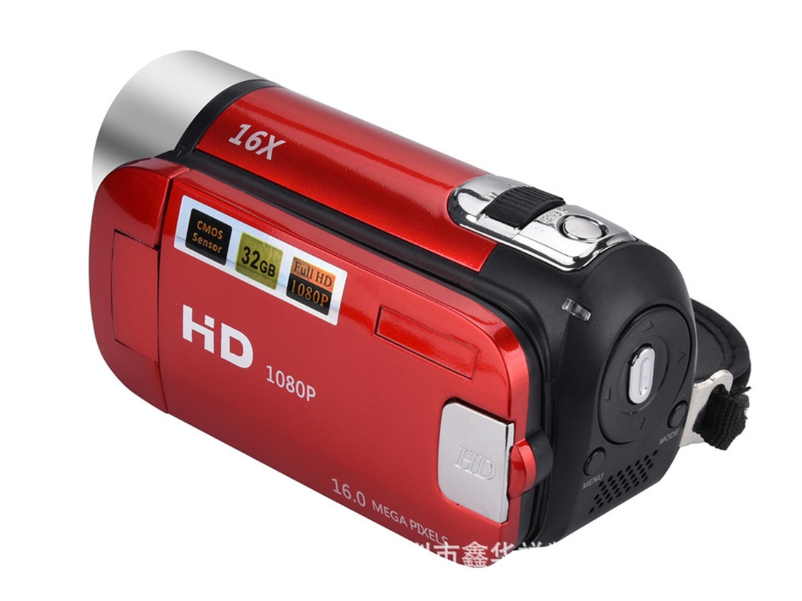 Câmara Digital GRPT 1080P Vermelha Hd de 16Mp D90 | Worten.pt