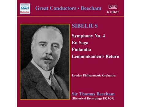 CD Beecham,Sir Thomas/LPO - Sinfonie 4/En Saga/Finlan (1CD) | Worten.pt