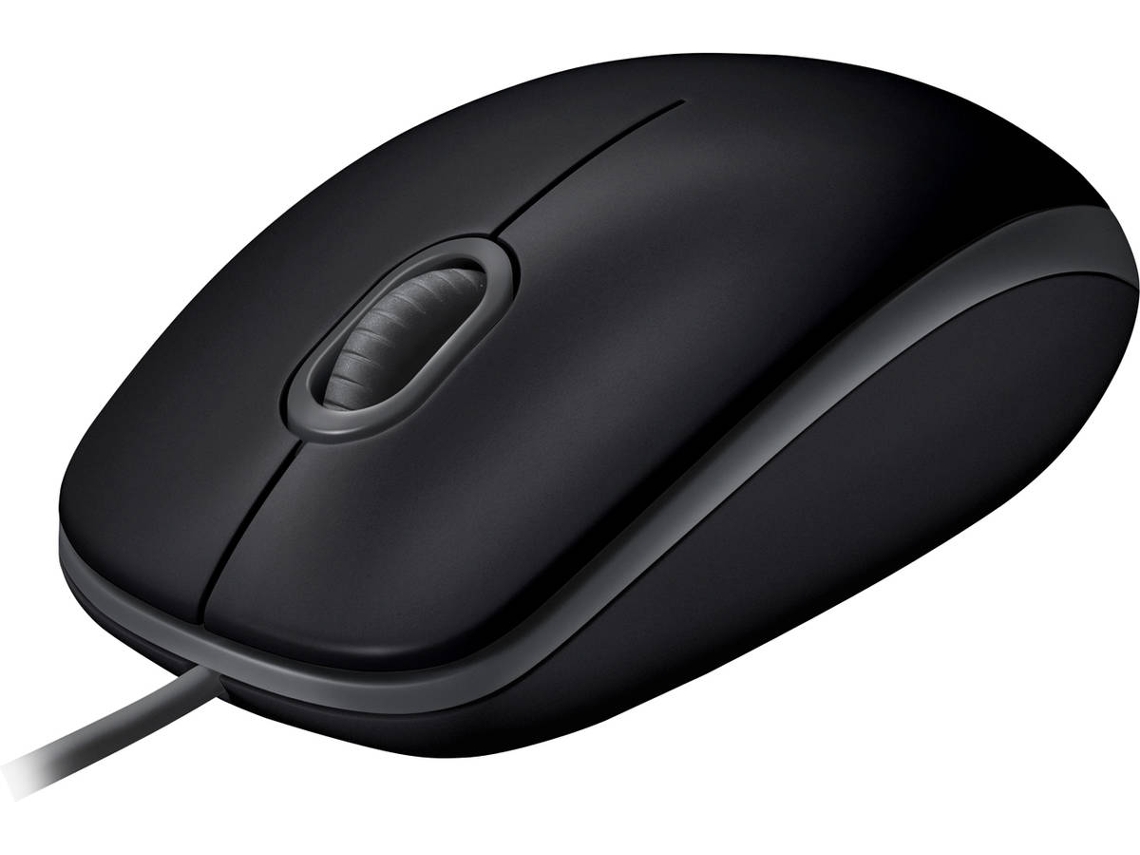 Rato LOGITECH B110 (USB - Casual - 1000 dpi - Preto) | Worten.pt