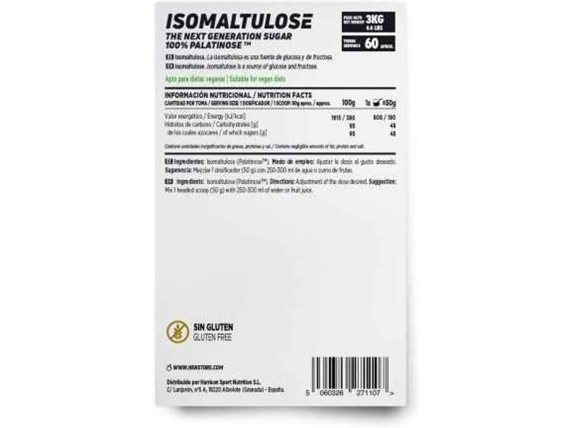 Suplemento Alimentar HSN Isomaltulose (3Kg) | Worten.pt