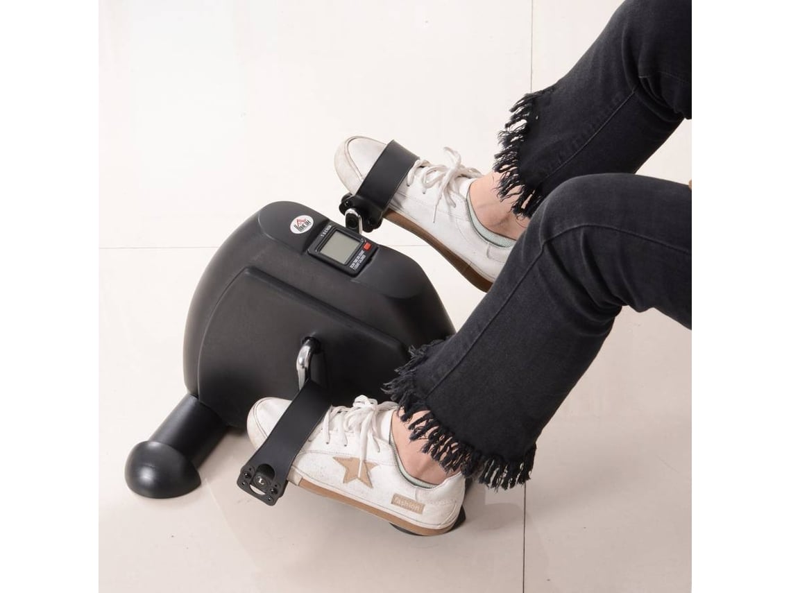 Mini bicicleta Estática TPR PP roda de ferro fundido Preto 39x40x31 cm ...