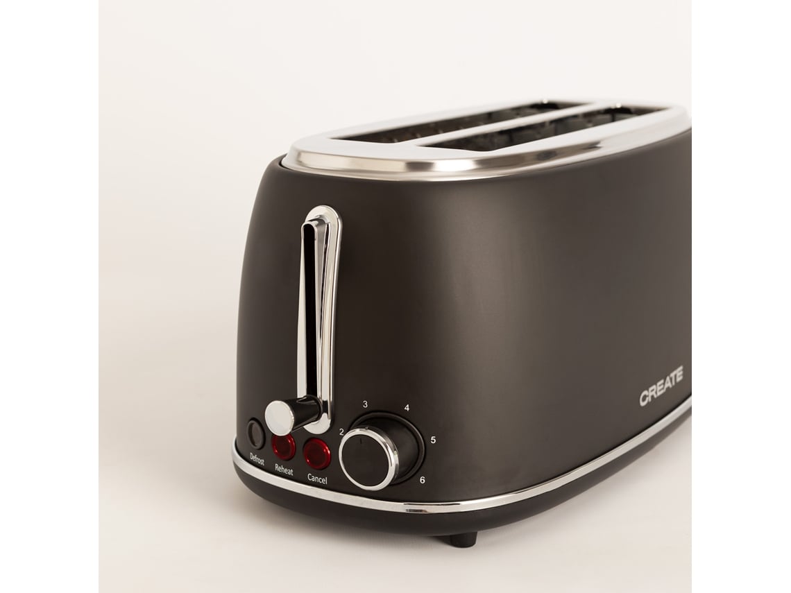 Torradeira CREATE Toast Retro Stylance Xl Preto | Worten.pt