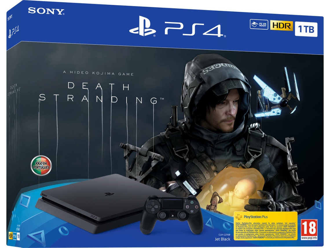 Consola PS4 Slim + Death Strading (1 TB) | Worten.pt