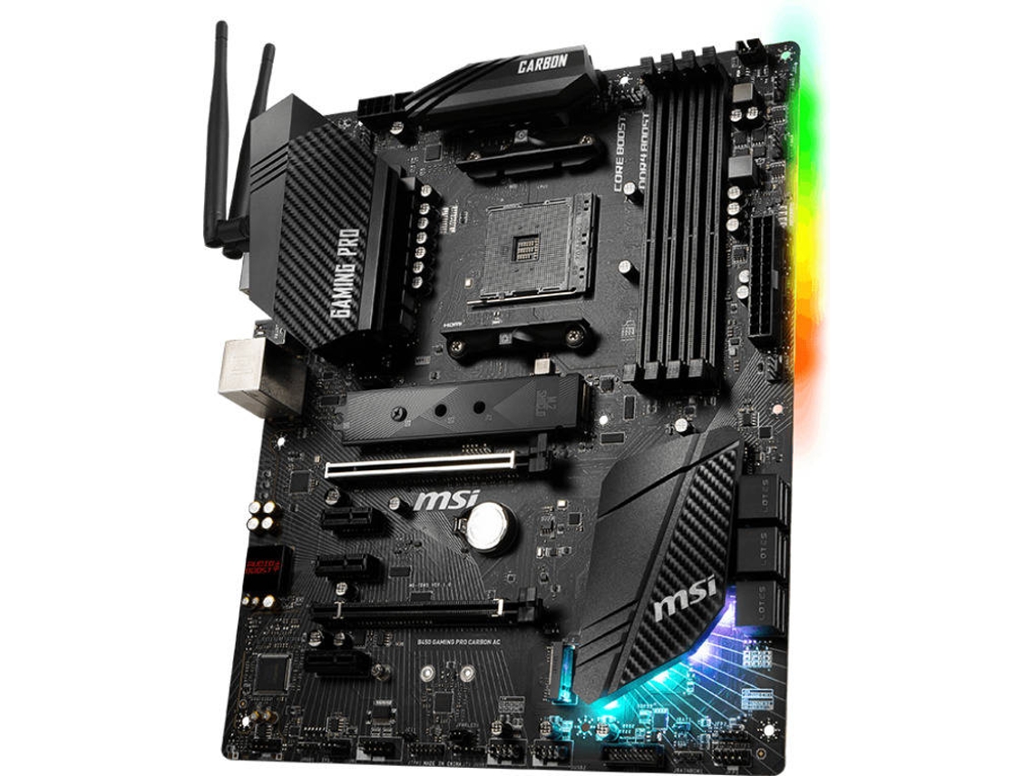 Motherboard MSI B450 Gaming Pro Carbon AC (Socket AM4 - AMD B450 - ATX ...