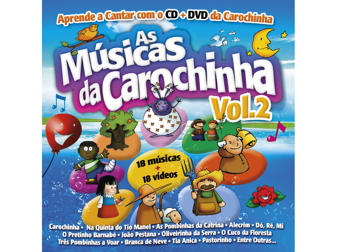 CD/DVD As Músicas da Carochinha - As Melhores Músicas Infantis Vol.2 ...