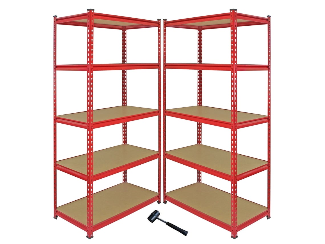 Estante MONSTER RACKING Z-Rax De Aço Sem Parafusos (Vermelho ...