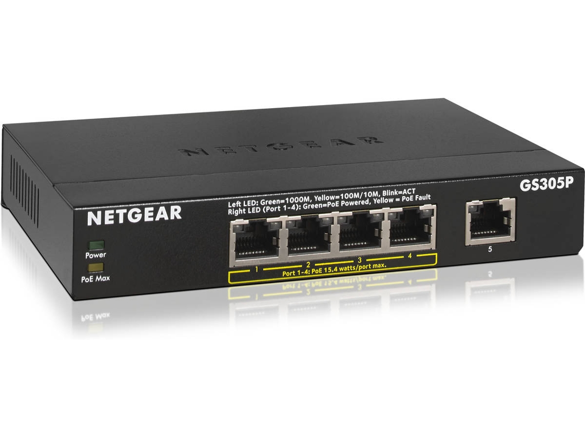 Switch NETGEAR 5P GS305-100PES | Worten.pt
