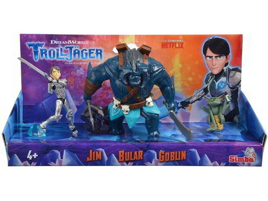 Boneco SIMBA TOYS ESPAÑA Trollhunters- Conjunto 3 Figura: Jim, Bular ...