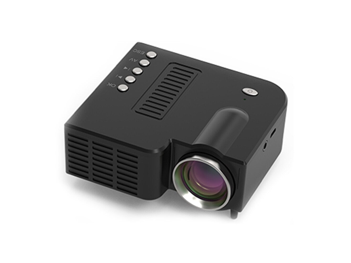 Mini Projetor SLOWMOOSE Beamer Suporte 4K (Preto) | Worten.pt
