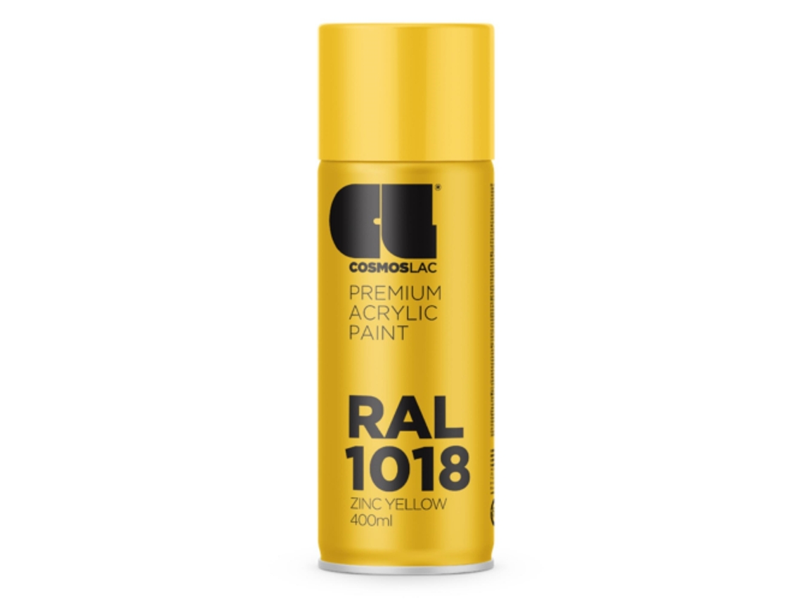 Spray Acrílico Premium Brilhante Ral Cosmos Lac 400 Ml (Ral 1018 ...