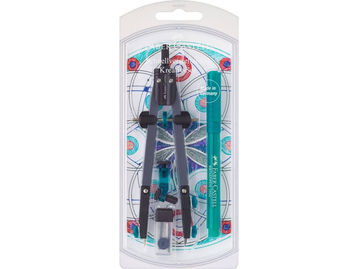 Compasso FABER-CASTELL Estojo (Preto) | Worten.pt