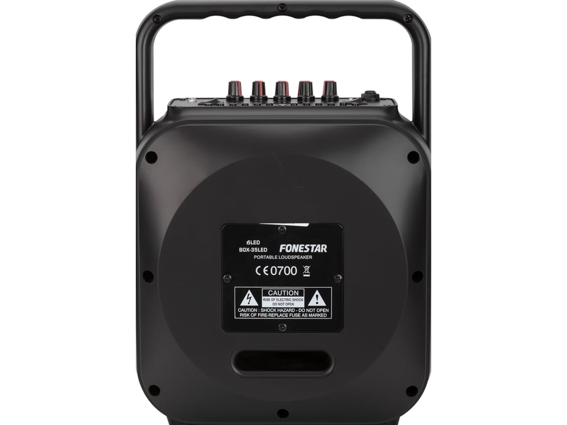 Coluna Bluetooth FONESTAR BOX-35LED (Preto - 35 W) | Worten.pt