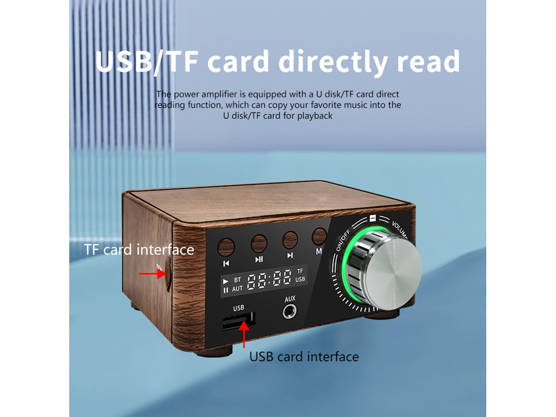 Mini Amplificador 50W+50W Infineon Ma12070 Bluetooth 5.0 Digital Audio ...