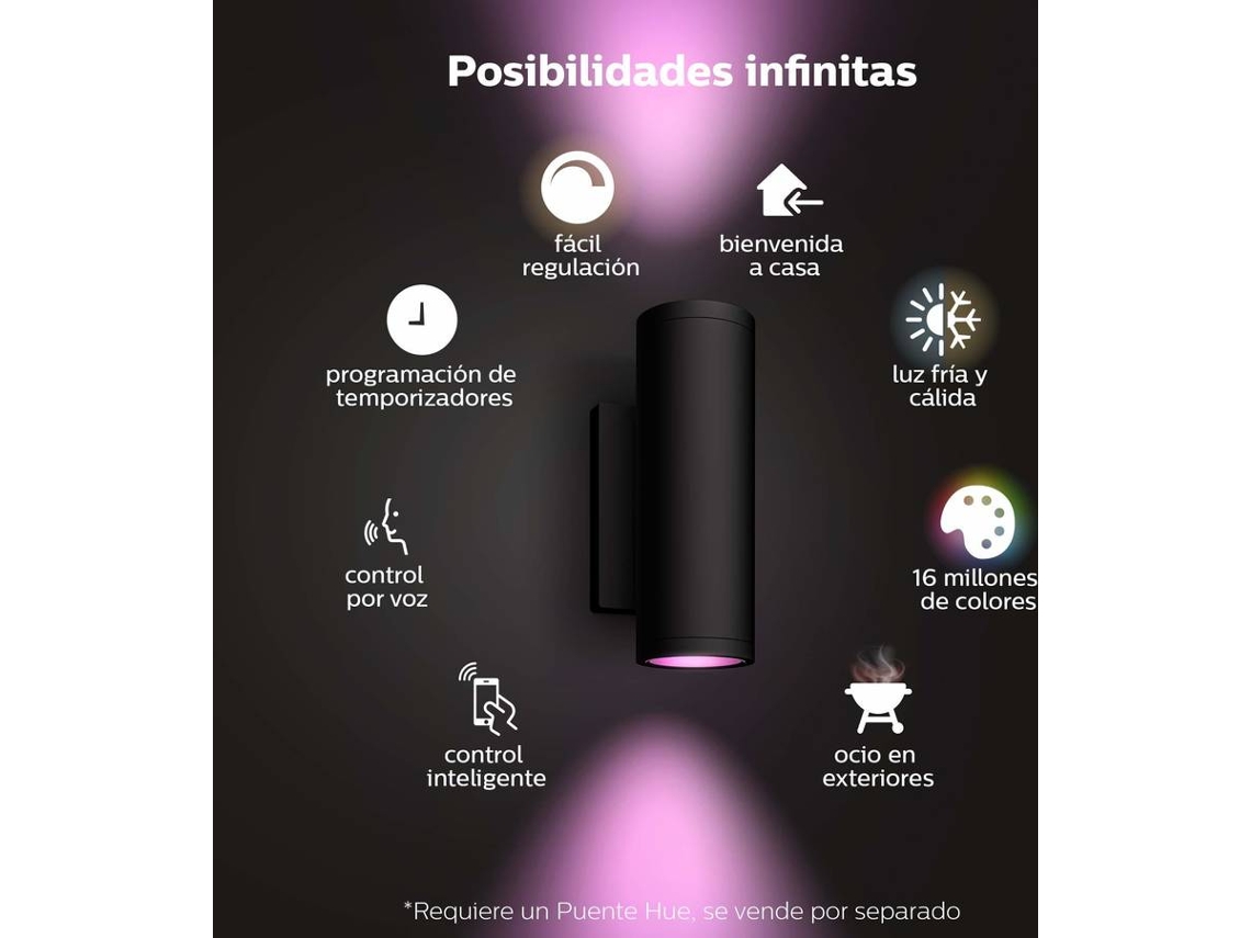 Candeeiro De Aplique PHILIPS Hue Exterior Appear | Worten.pt