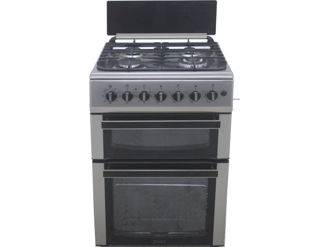 Fogão JUNEX FL 775 X2-B (80 cm - Gás Butano Propano - Inox) | Worten.pt