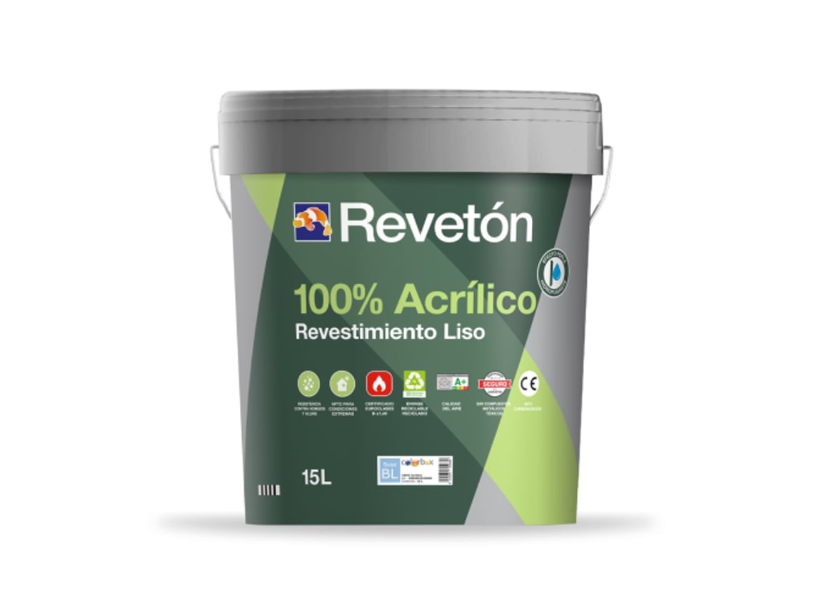 Reveton Liso 100% Acrílico Branco 15 Lt | Worten.pt