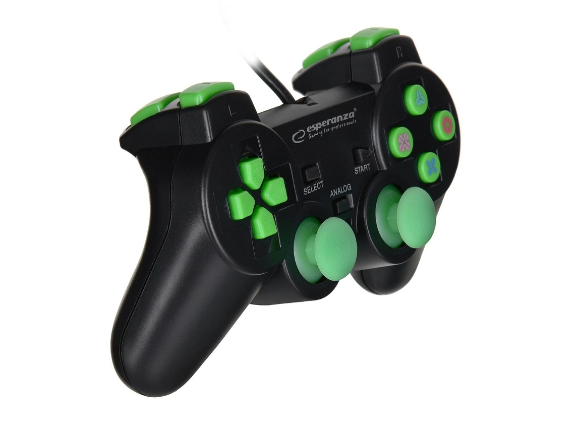Comando Gaming ESPERANZA Egg107G Usb 2.0 Preto Verde Pc Playstation 3 ...
