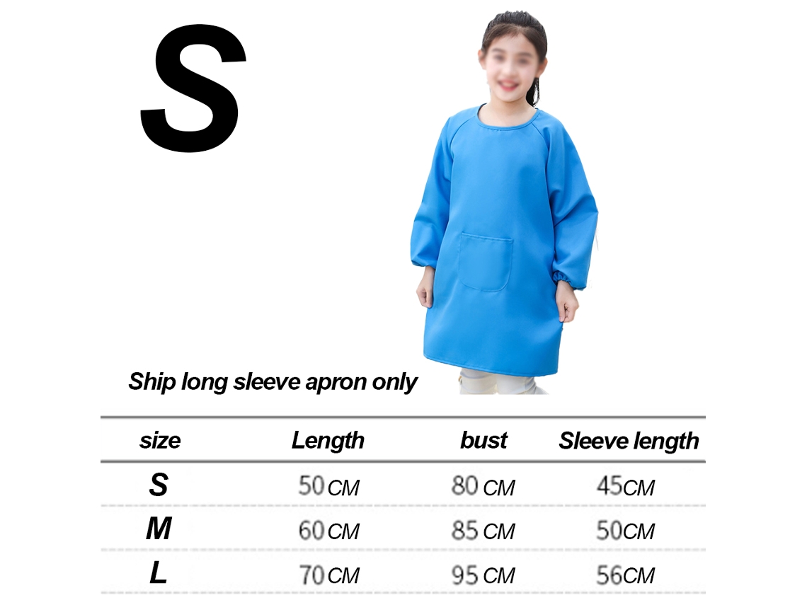 ELKUAIE Batas de Arte Infantil Aventais Impermeáveis de Pintura ...