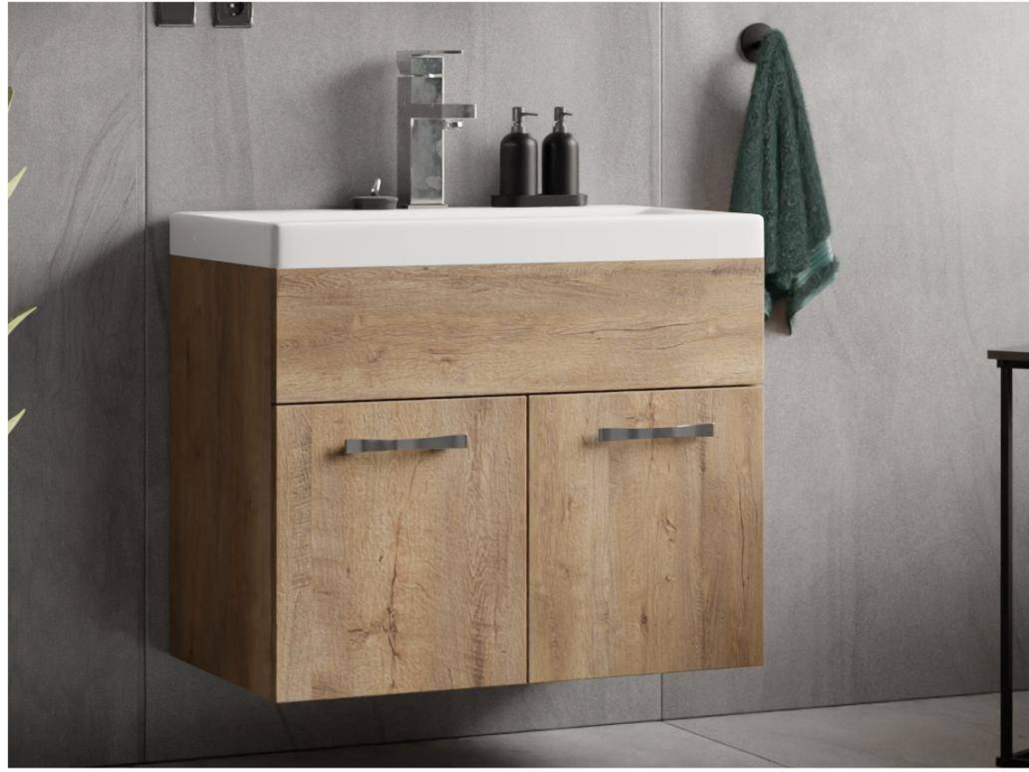 Móvel Lavatório Individual Claudia VENTE-UNIQUE (Natural Claro ...