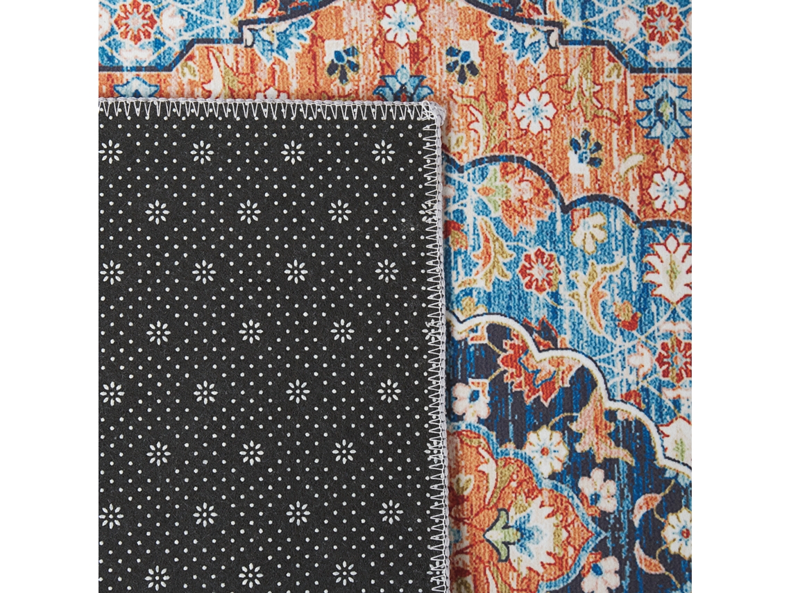 Tapete BELIANI Midalam (Poliéster - Azul - 80 x 300) | Worten.pt