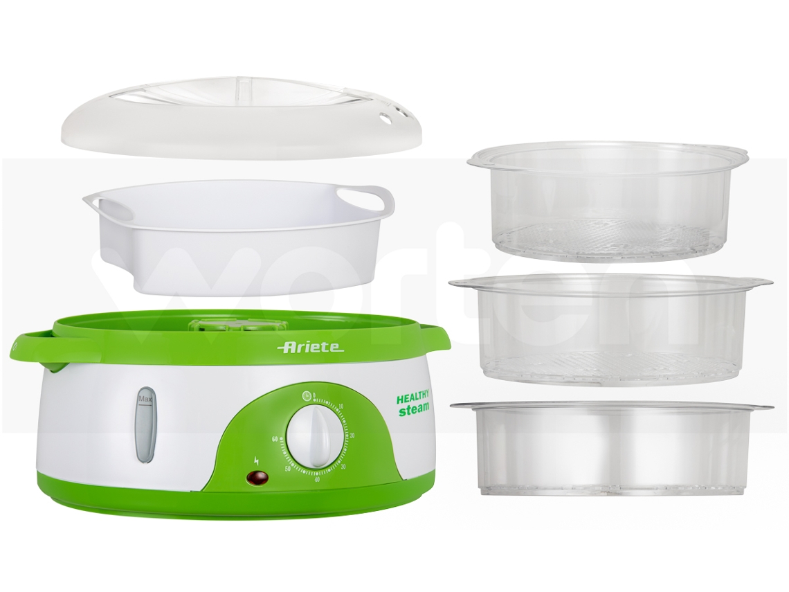 Máquina de Cozer a Vapor ARIETE 911 Food Steamer (800 W) | Worten.pt