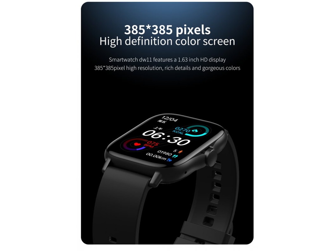 Smartwatch Dw11 Frequência Cardíaca Pressão Arterial Chamada Bluetooth 1 63 Hd Tela Cheia Multi ...