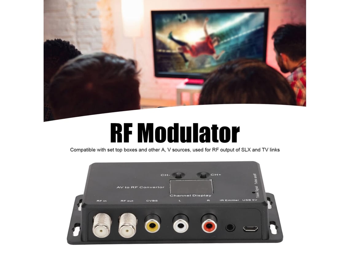 Modulador Uhf Modulador de Tv Link Pal Ntsc Av para Rf Moduladores de ...