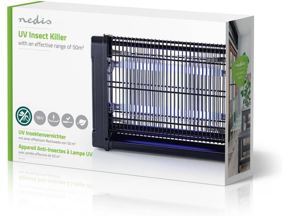 Mata-Insetos Elétrico NEDIS INKI110CBK16 (Alcance efetivo: 50 m2 ...
